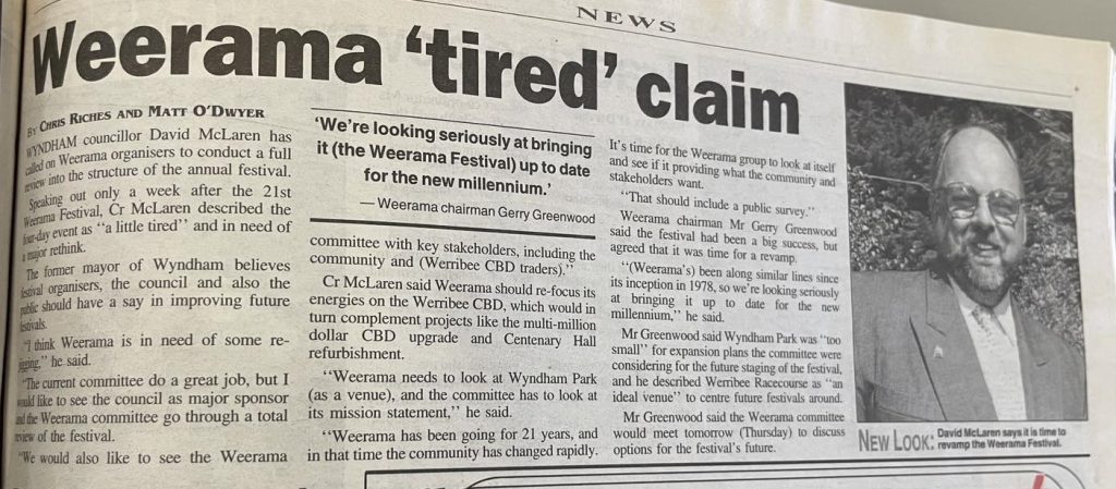 Werribee's Weerama Festival - History, Vintage Photos & Memories - A ...