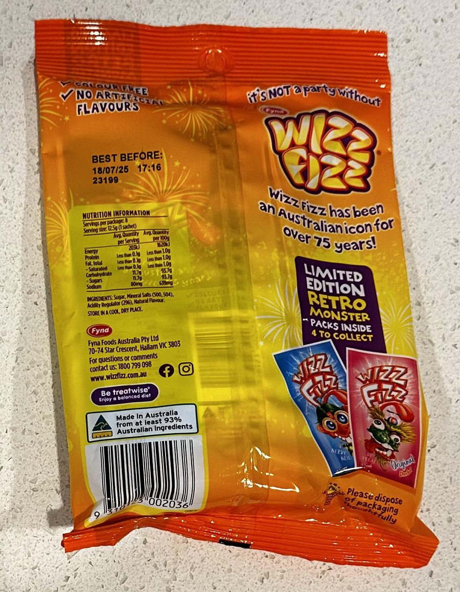 Wizz Fizz 75 Years - Limited Edition Retro Monster Packs