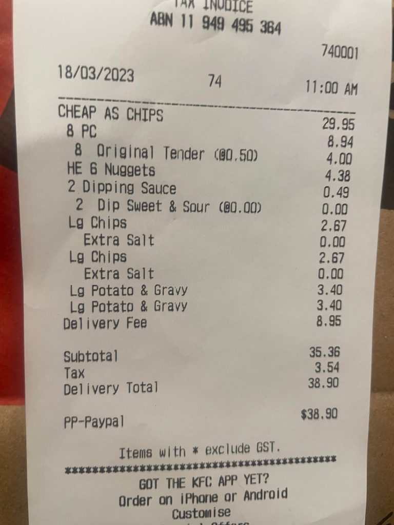KFC App Only Cheap As Chips Deal in Australia - A Nice Home